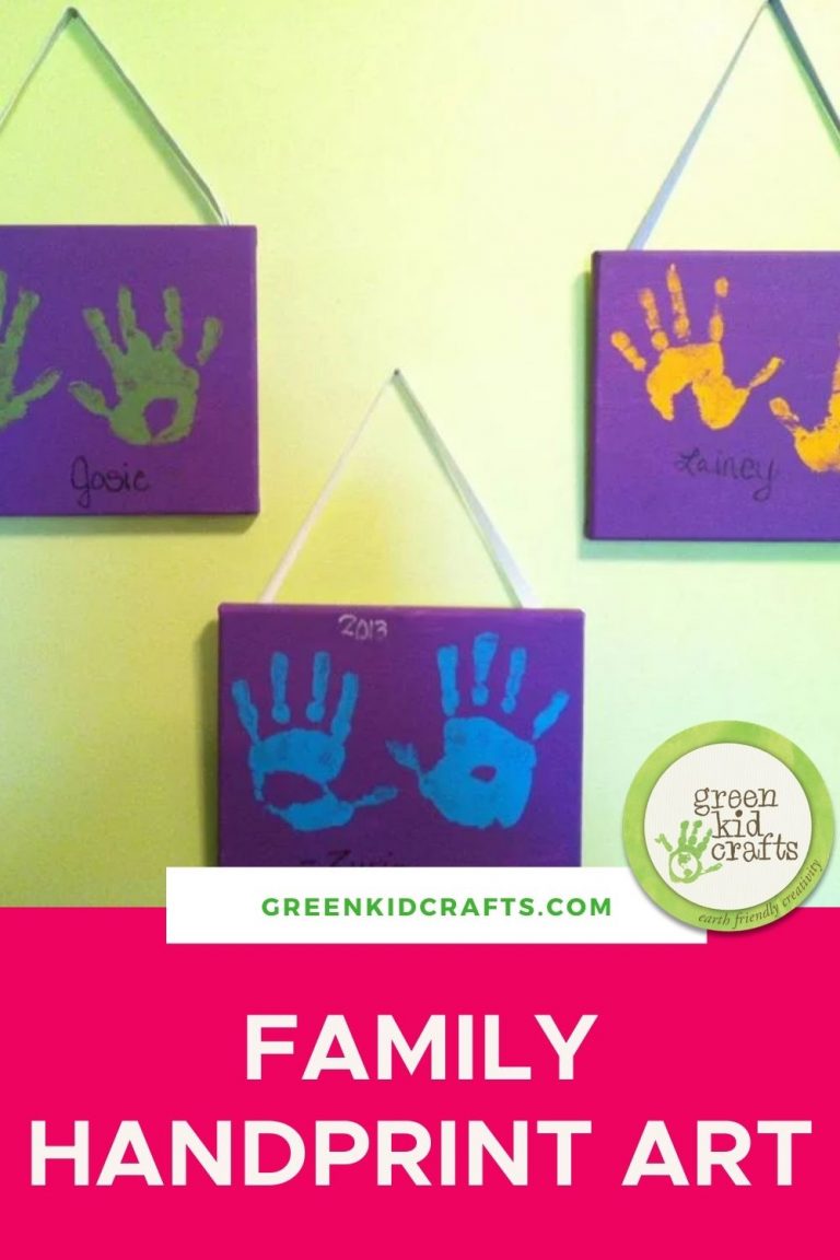 Family Handprint Art – Green Kid Crafts