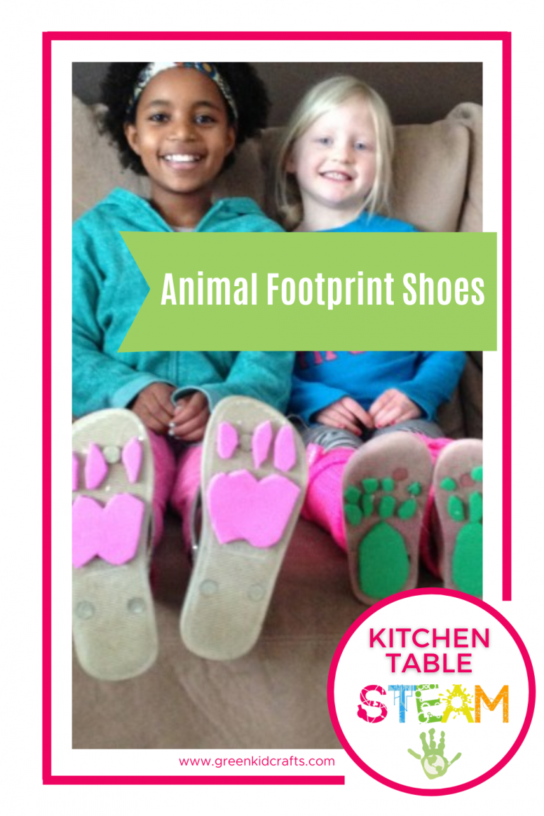 Cool Animal Footprint Shoes – Green Kid Crafts