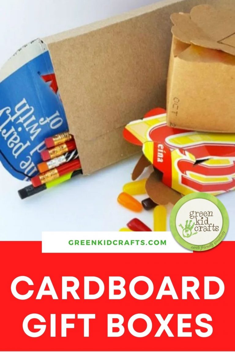 Upcycled Cardboard Gift Boxes – Green Kid Crafts