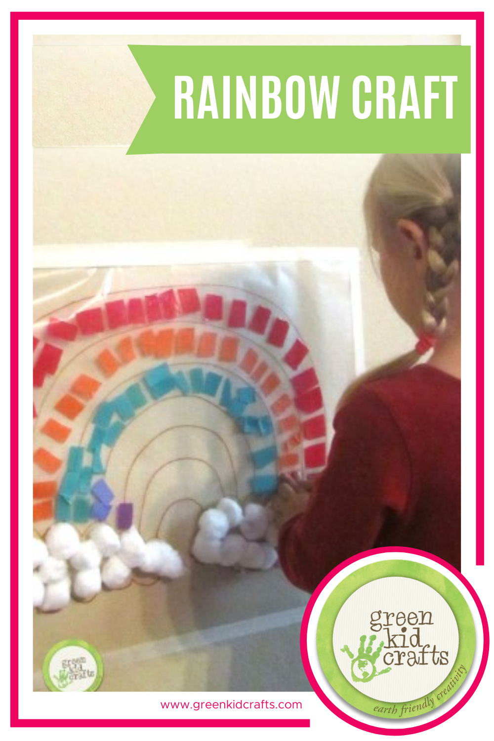 Sticky Rainbow Craft for Kids – Green Kid Crafts