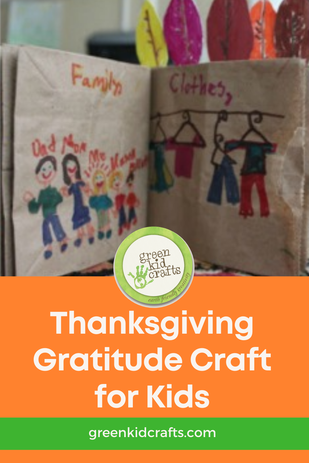 DIY Gratitude Book Thanksgiving Craft for Kids – Green Kid Crafts