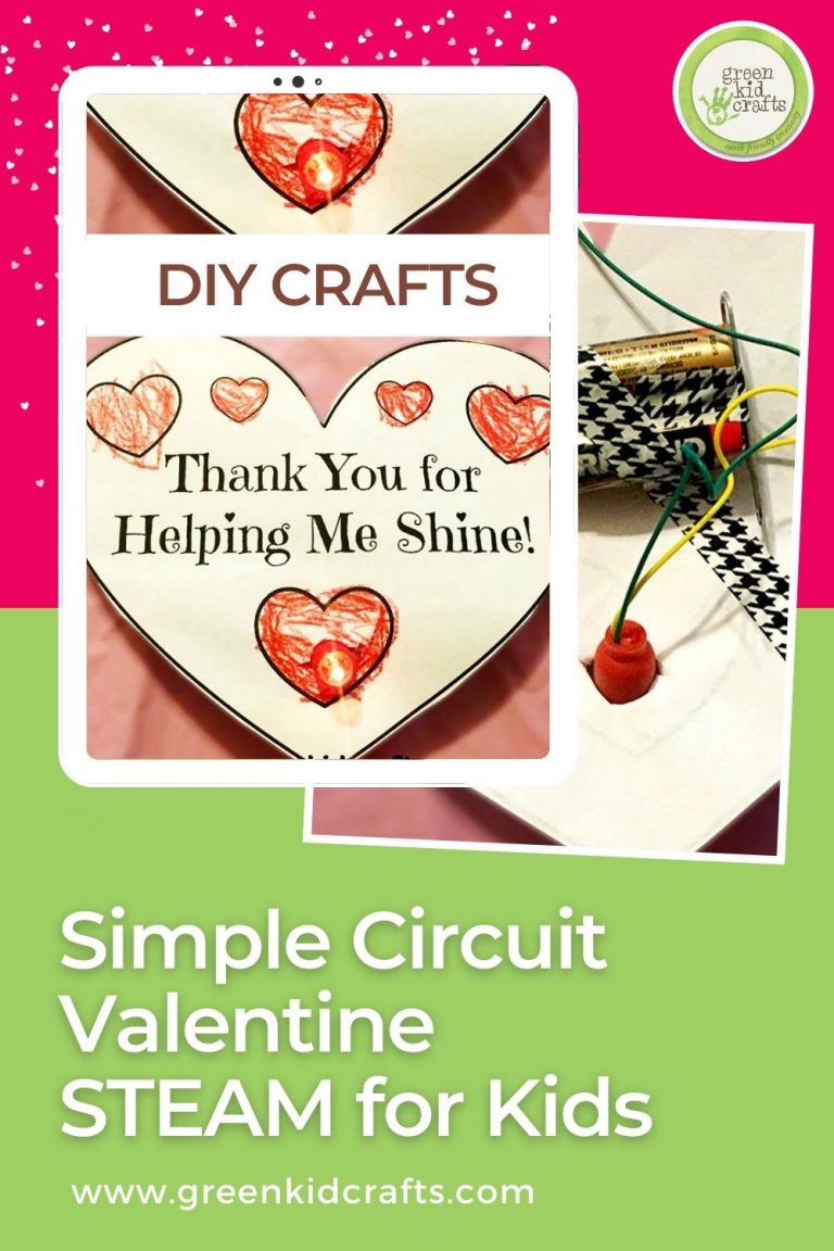 Simple Circuit Light Up Valentine – Green Kid Crafts