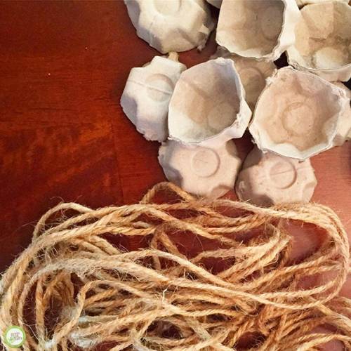 Egg Carton Craft Upcycled Hanging Decor – Green Kid Crafts