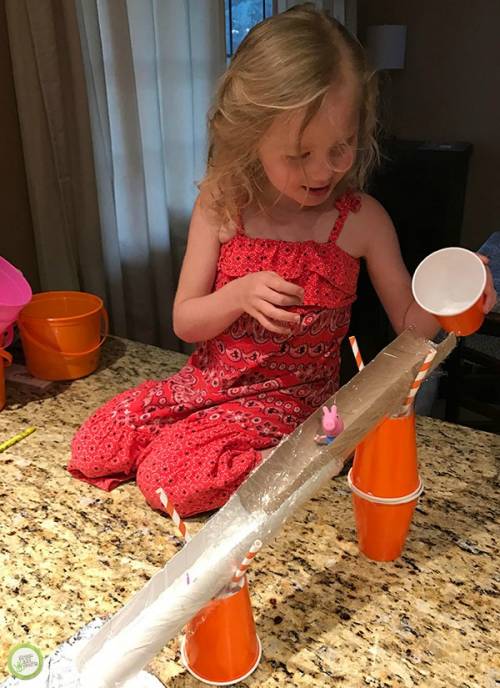 water slide STEM activity – Green Kid Crafts