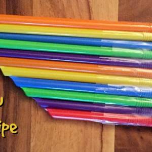 Straw Windpipe Music Craft for Kids – Green Kid Crafts