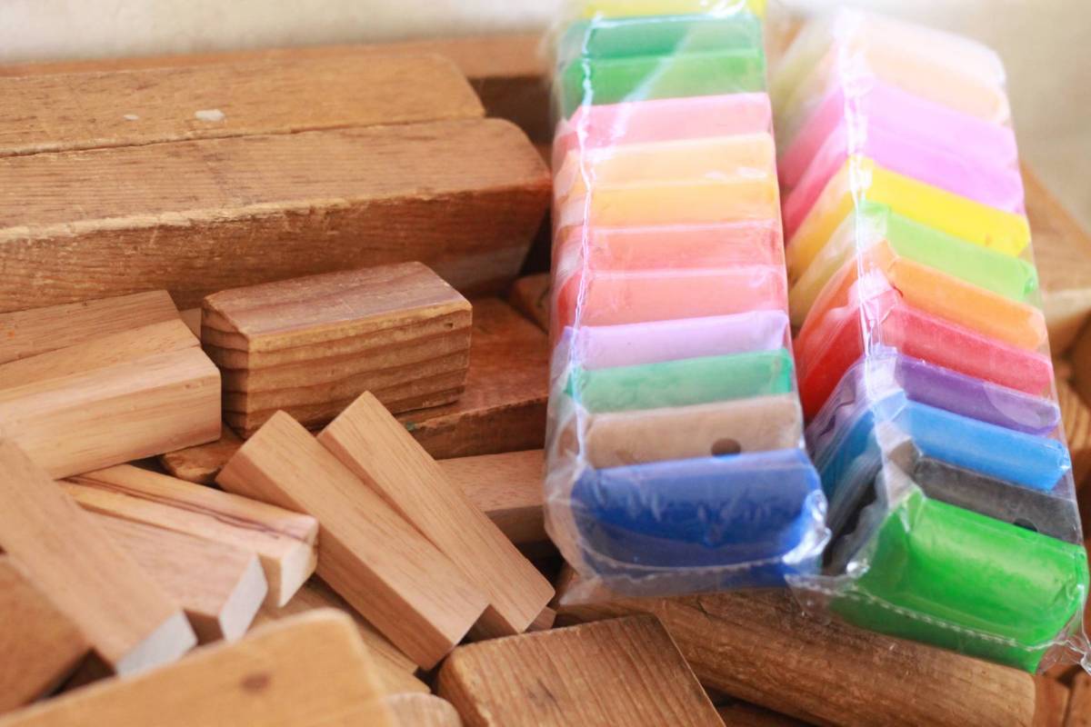 Clay and Wood Block Structures – Green Kid Crafts