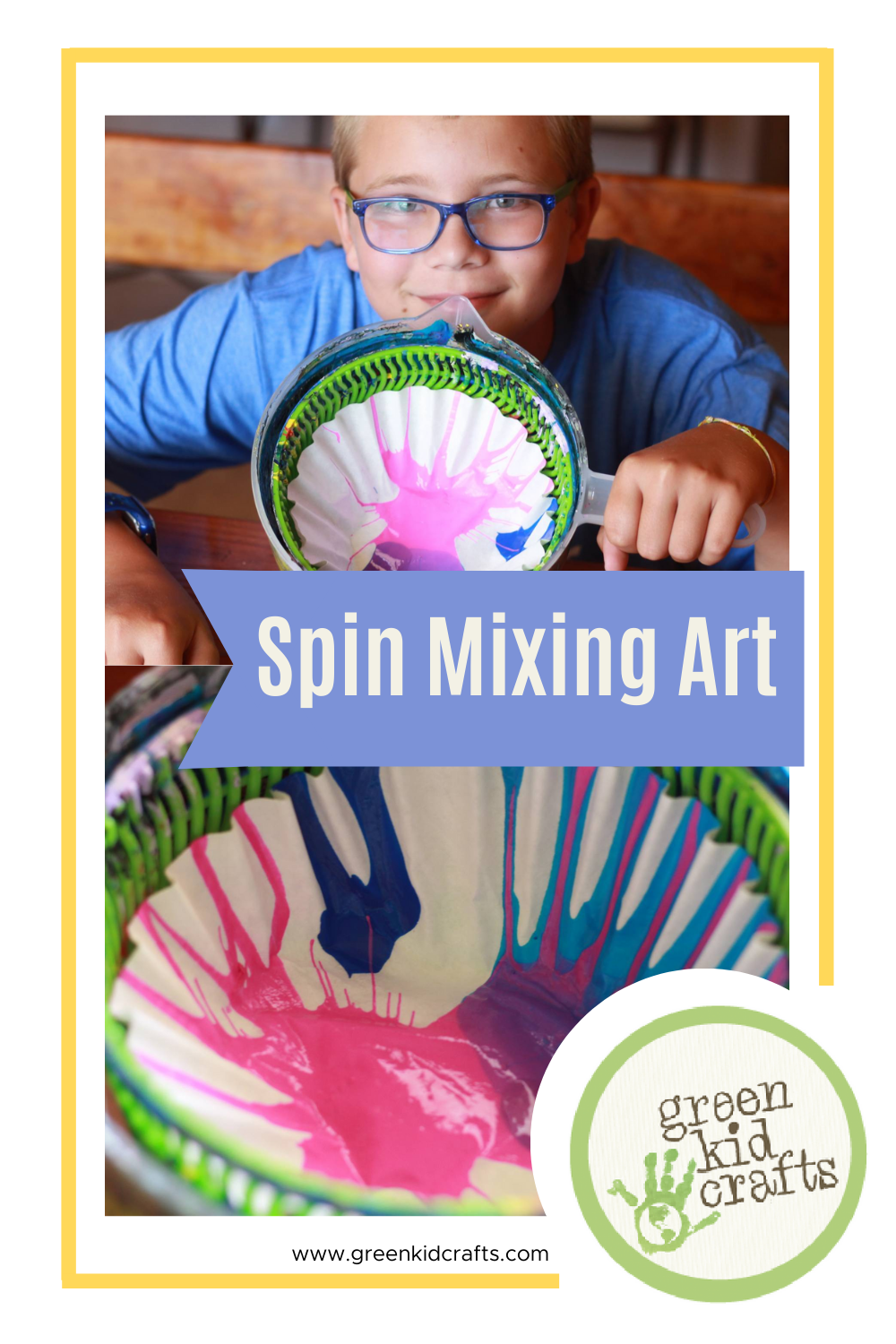 Spin Mixing Art – Green Kid Crafts