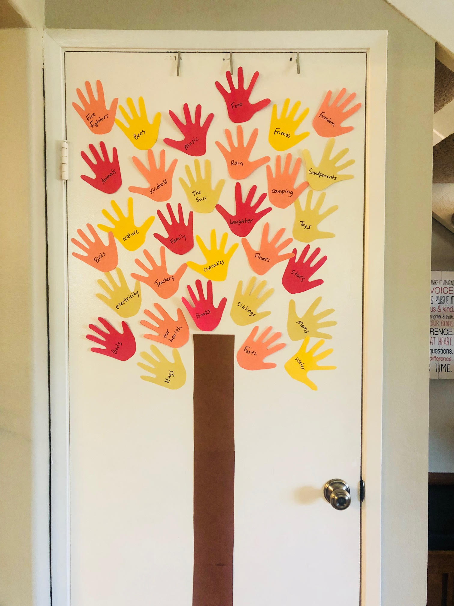 Thankfulness Hand Print Tree – Green Kid Crafts
