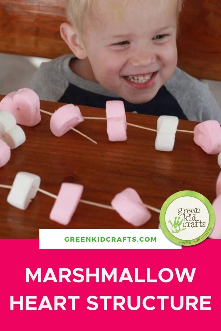 Marshmallow Heart Structure – Green Kid Crafts
