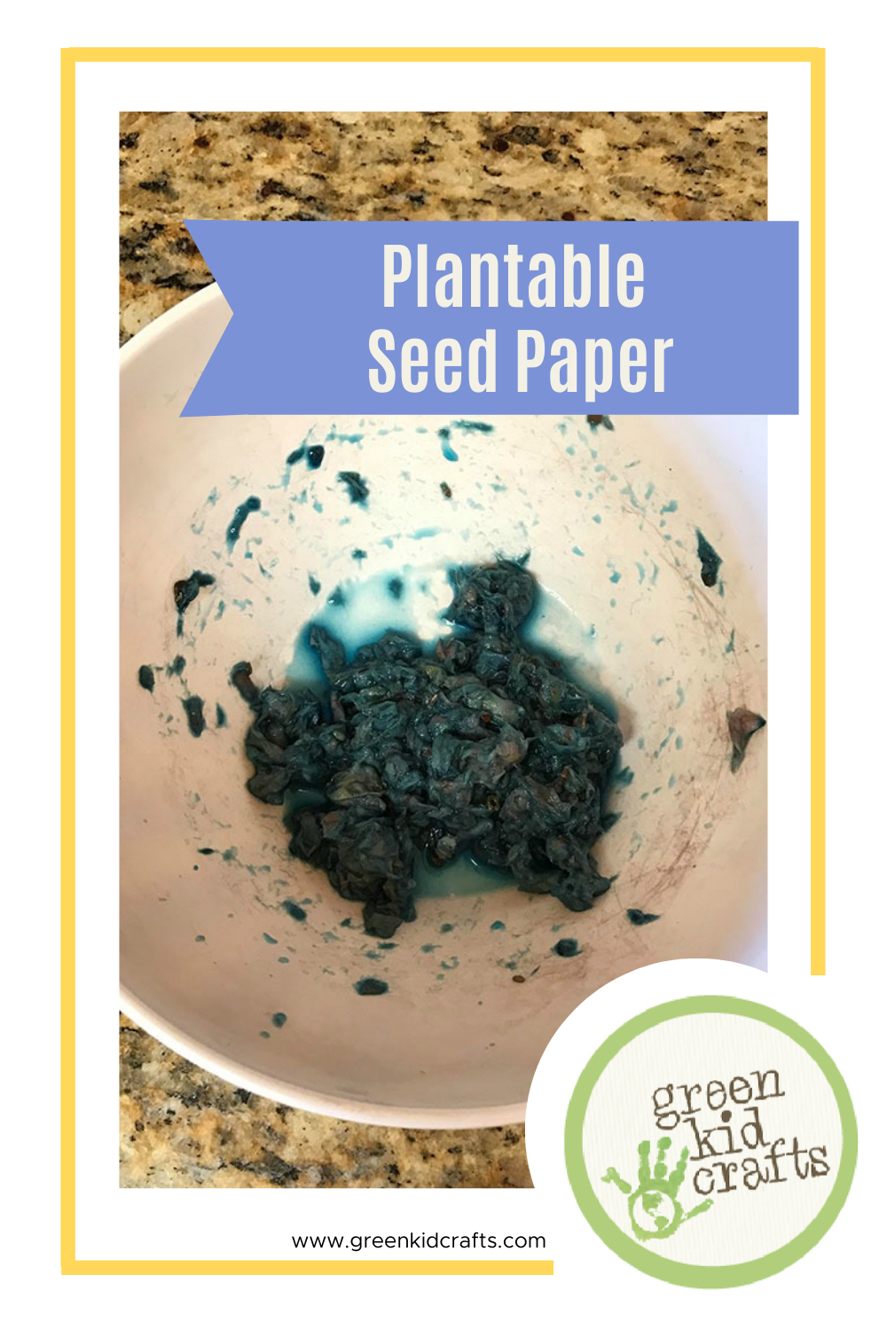 Plantable Seed Paper from Recycled Grocery Store Ads – Green Kid Crafts