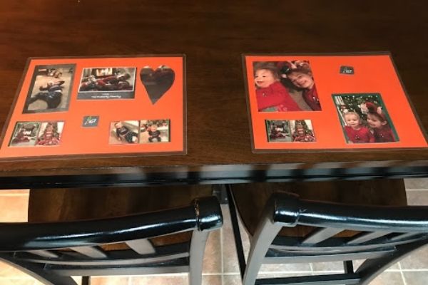 DIY Holiday Card Placemats – Green Kid Crafts