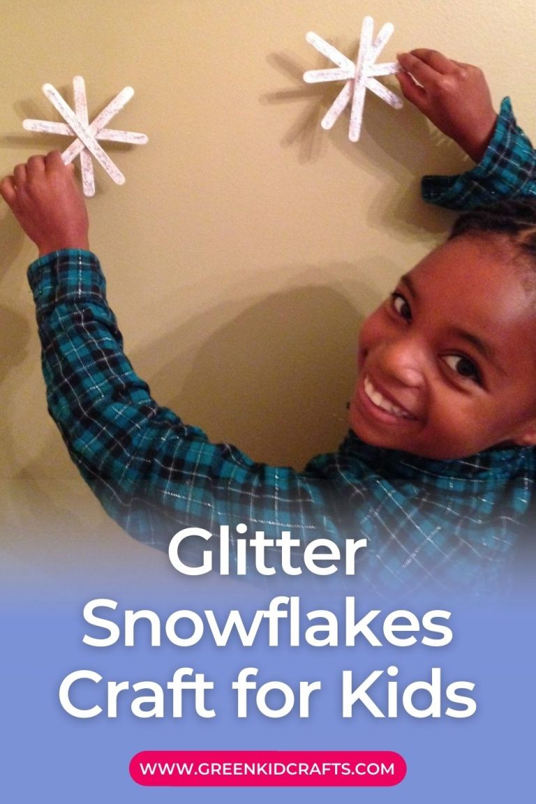 Glitter Snowflakes Craft – Green Kid Crafts